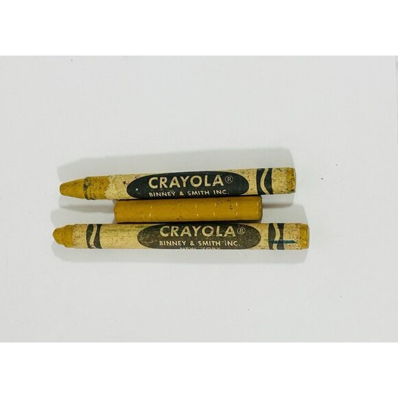 Crayola | Office | Binney Smith Vintage Old Crayola Crayons Golden Rod ...